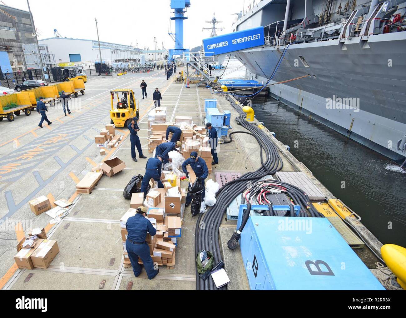 YOKOSUKA, Japan (November 7, 2018) - Sailors attached to U.S. 7th Fleet ...
