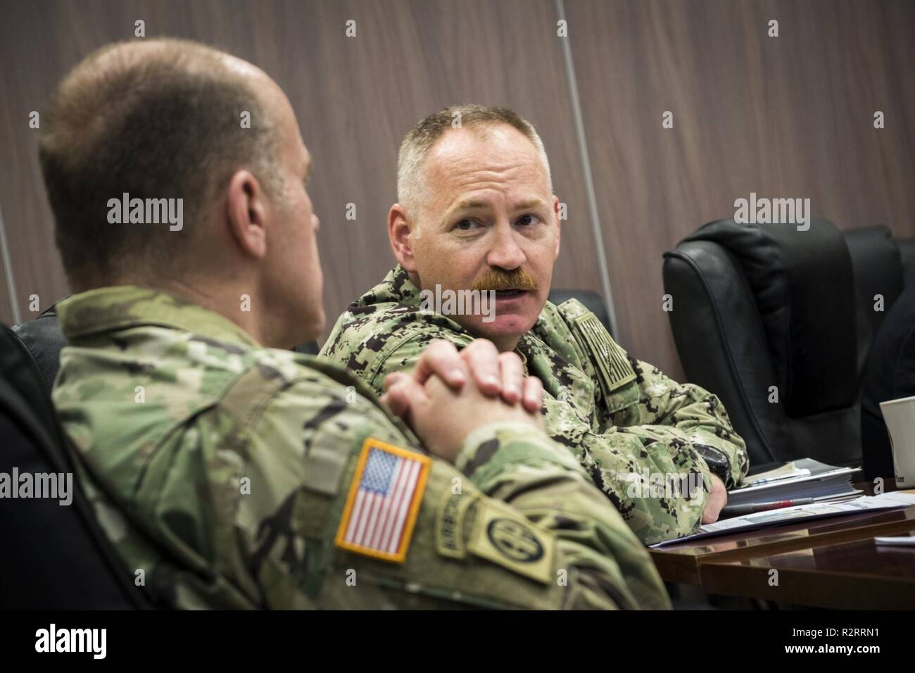NAVAL STATION ROTA, Spain (November 6, 2018) Army Gen. Stephen Lyons ...