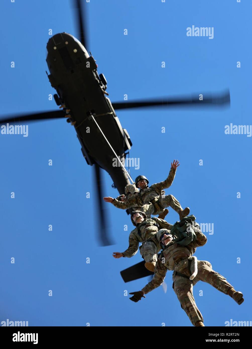 A group of U.S. Army Soldiers, assigned to the 5th Ranger Training ...