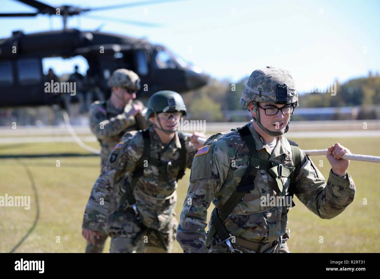 A group of U.S. Army Soldiers, assigned to the 5th Ranger Training ...