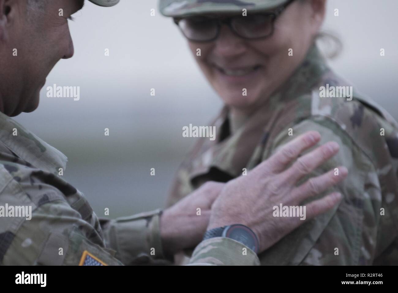 U.S. Army Europe Commanding General Lt. Gen. Christopher Cavoli places ...