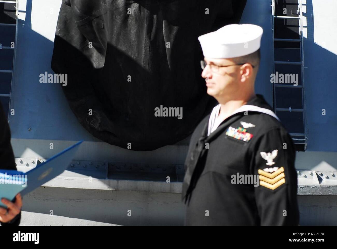 The Hampton Roads Naval Museum hosted a re-enlistment ceremony today ...