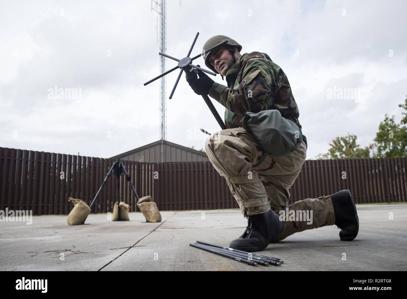 Airman 1st Class Bryson Hart, 23d Communications Squadron radio ...