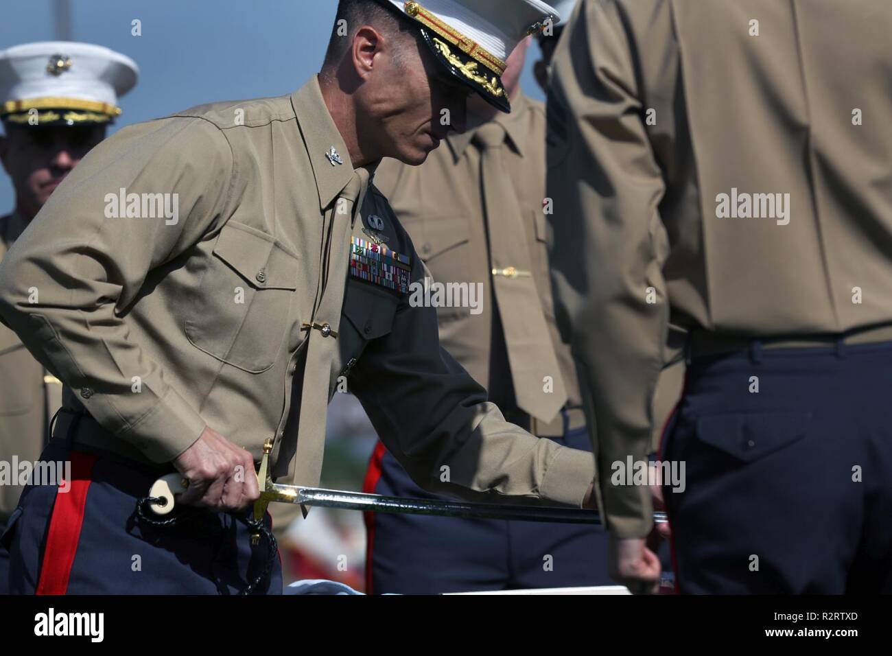 Col. Charles B. Dockery, commanding officer of Marine Corps Air Station ...