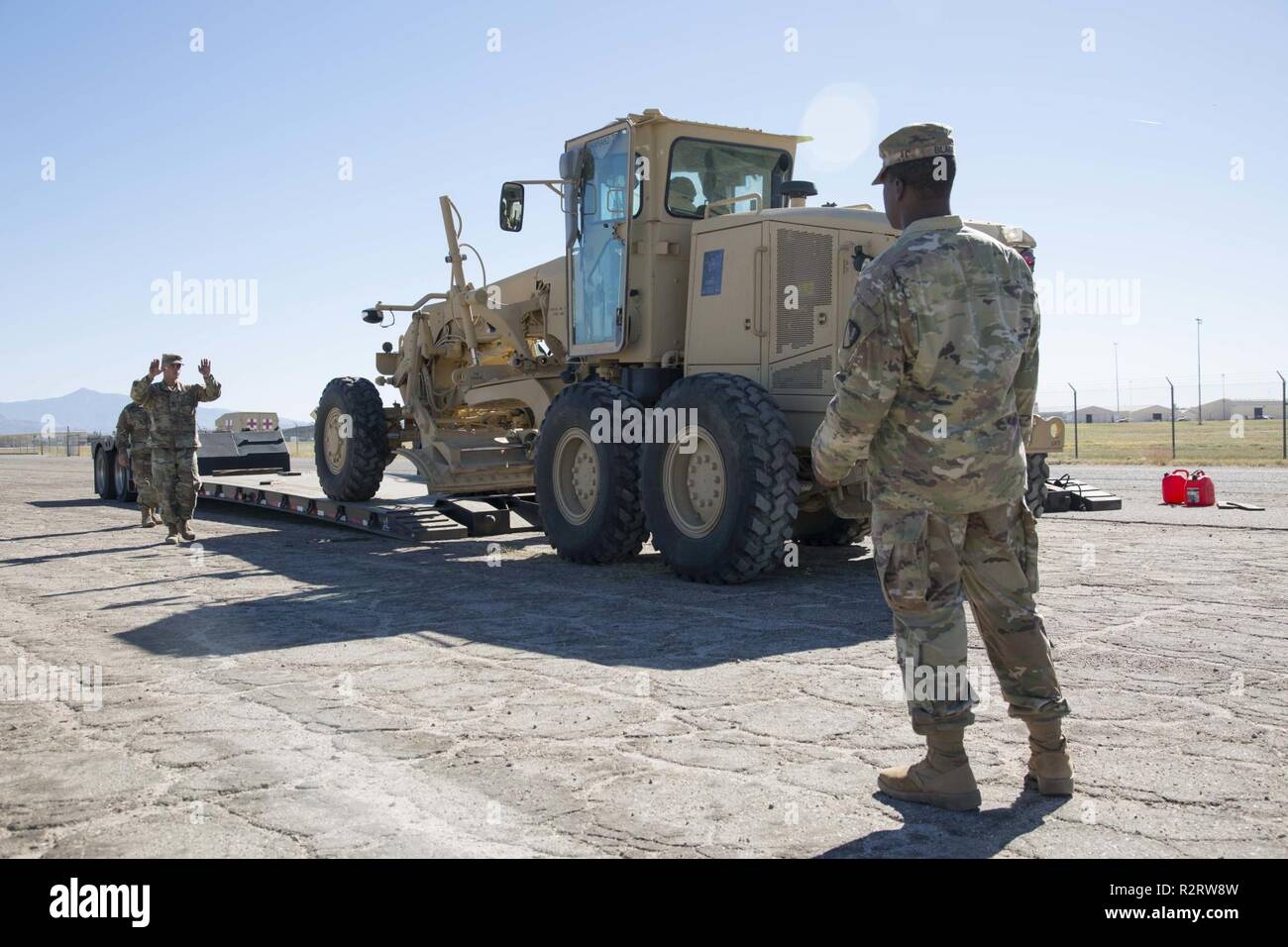Moto grader hi-res stock photography and images - Alamy