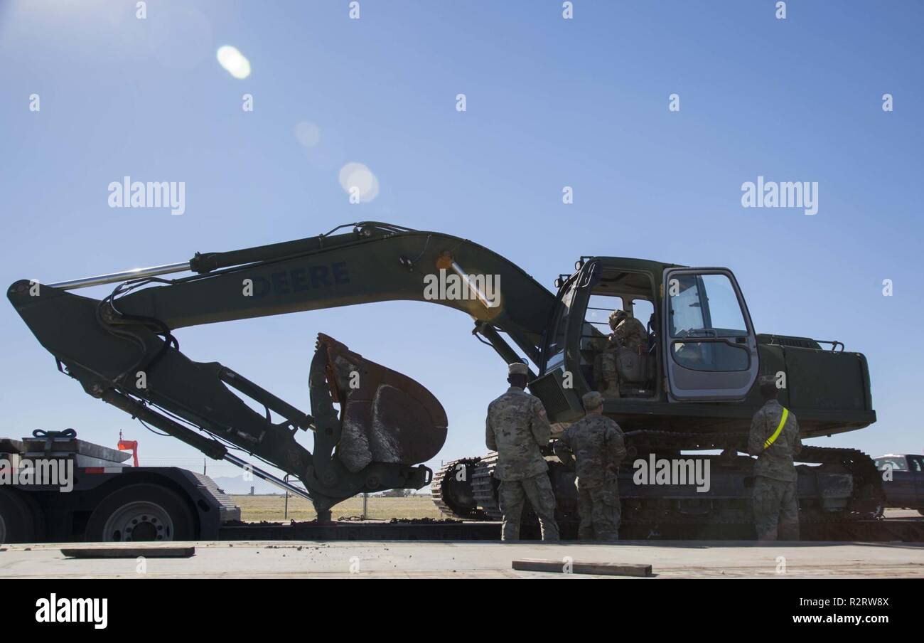 U.S. Army Soldiers from 104th Engineer Company, 62nd Engineer Battalion ...