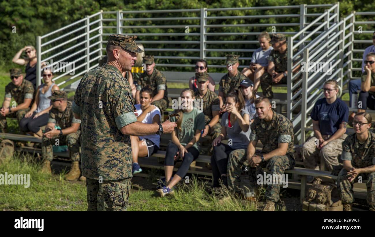 U.S. Marine Corps Lt. Col. Eric Meador, commanding officer, 1st ...