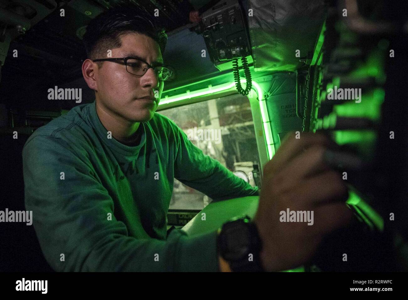 EAST CHINA SEA (Nov. 3, 2018) Aviation Electrician's Mate 2nd Class ...