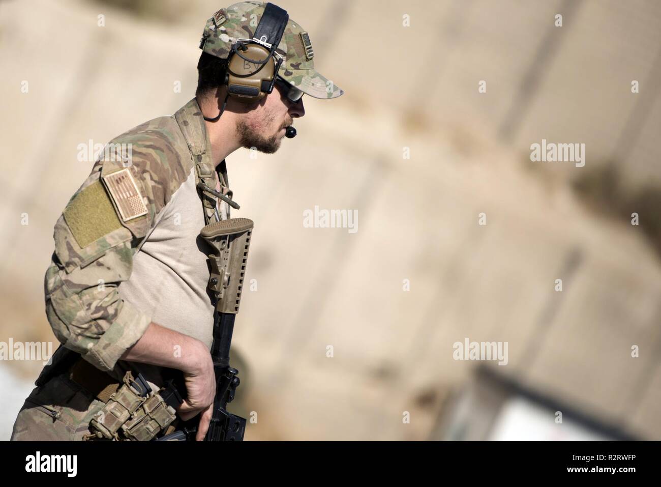 U.S Air Force pararescue Airmen conduct combat arms training Nov. 1 ...