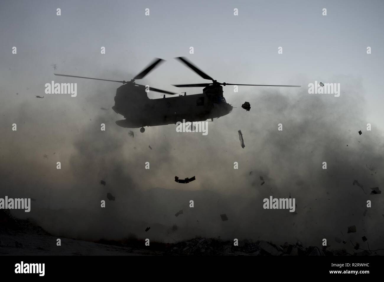 U.S. Air Force pararescue Airmen conduct helicopter hoist training Nov ...