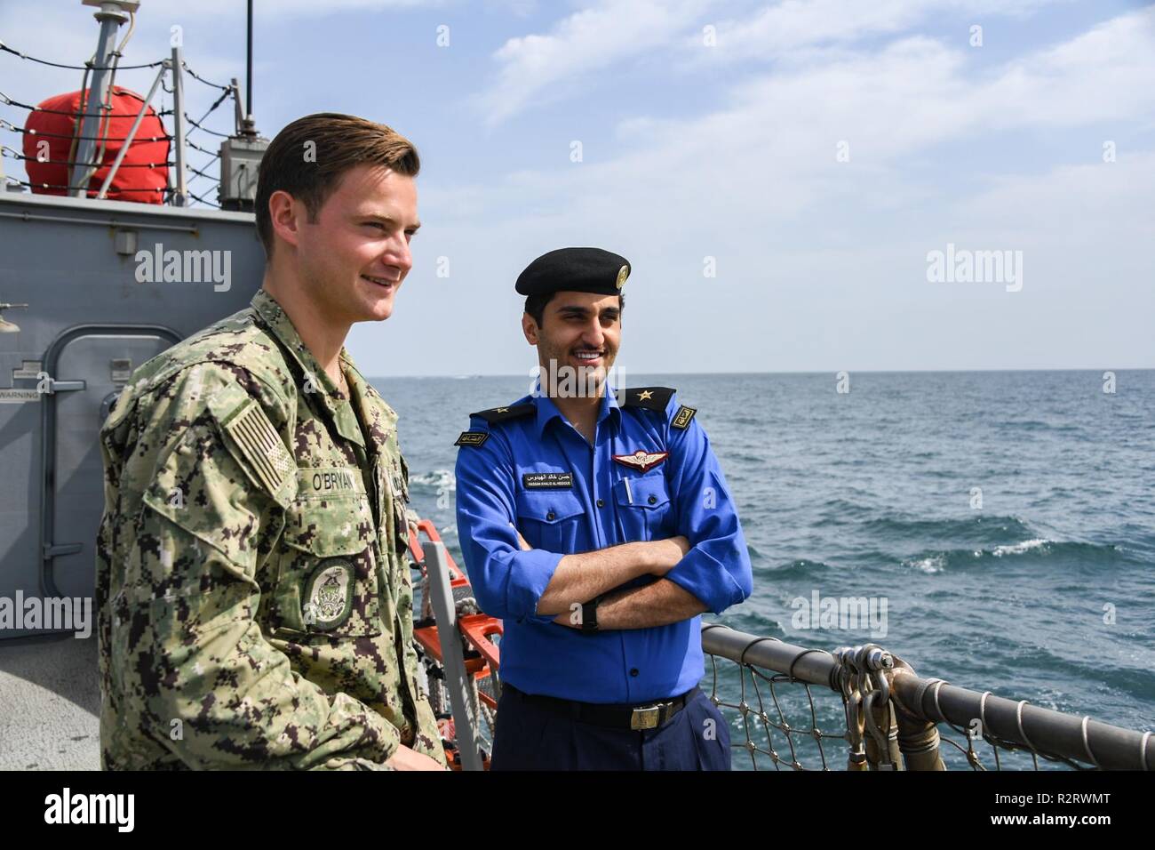 ARABIAN GULF (Nov. 6, 2018) Ensign Ian O'Bryan, assigned to guided ...