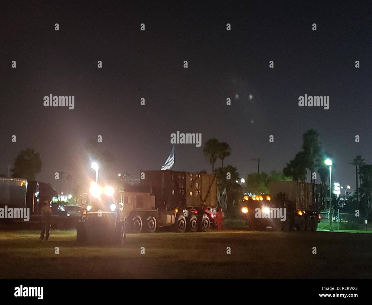 Members of Task Force Griffin and their equipment arrive at the ...