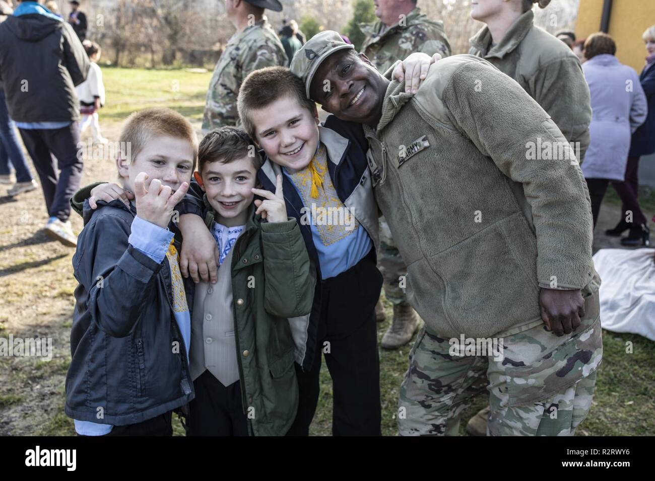 Ssg. James McBee of the 278th ACR deployed to Ukraine, poses with ...