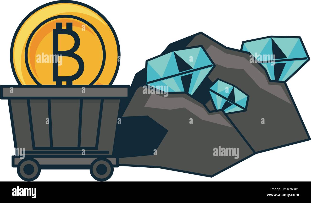 Mining for diamonds Stock Vector Images - Alamy