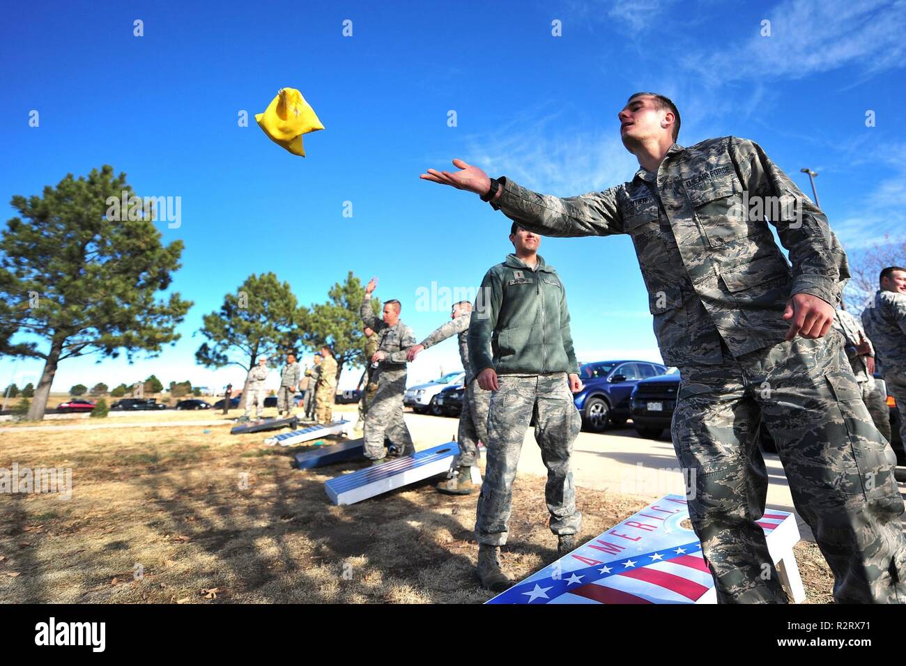 Aiming for the opponent’s target, 2nd Lt. Marcel Cloutier, 2nd Space ...