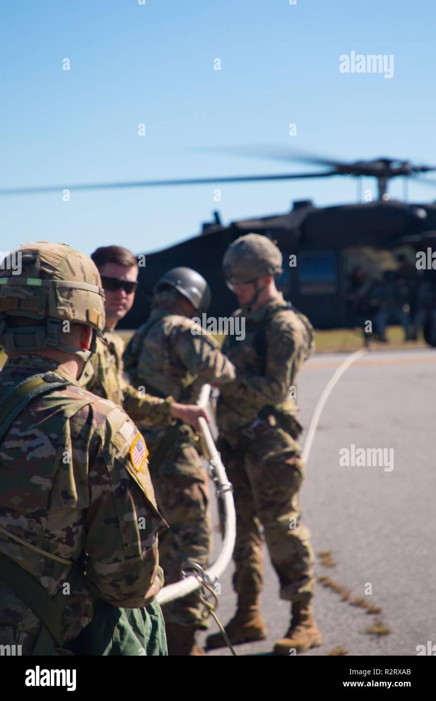 U.S. Army Soldiers from the 5th Ranger Training Battalion, conduct Fast ...
