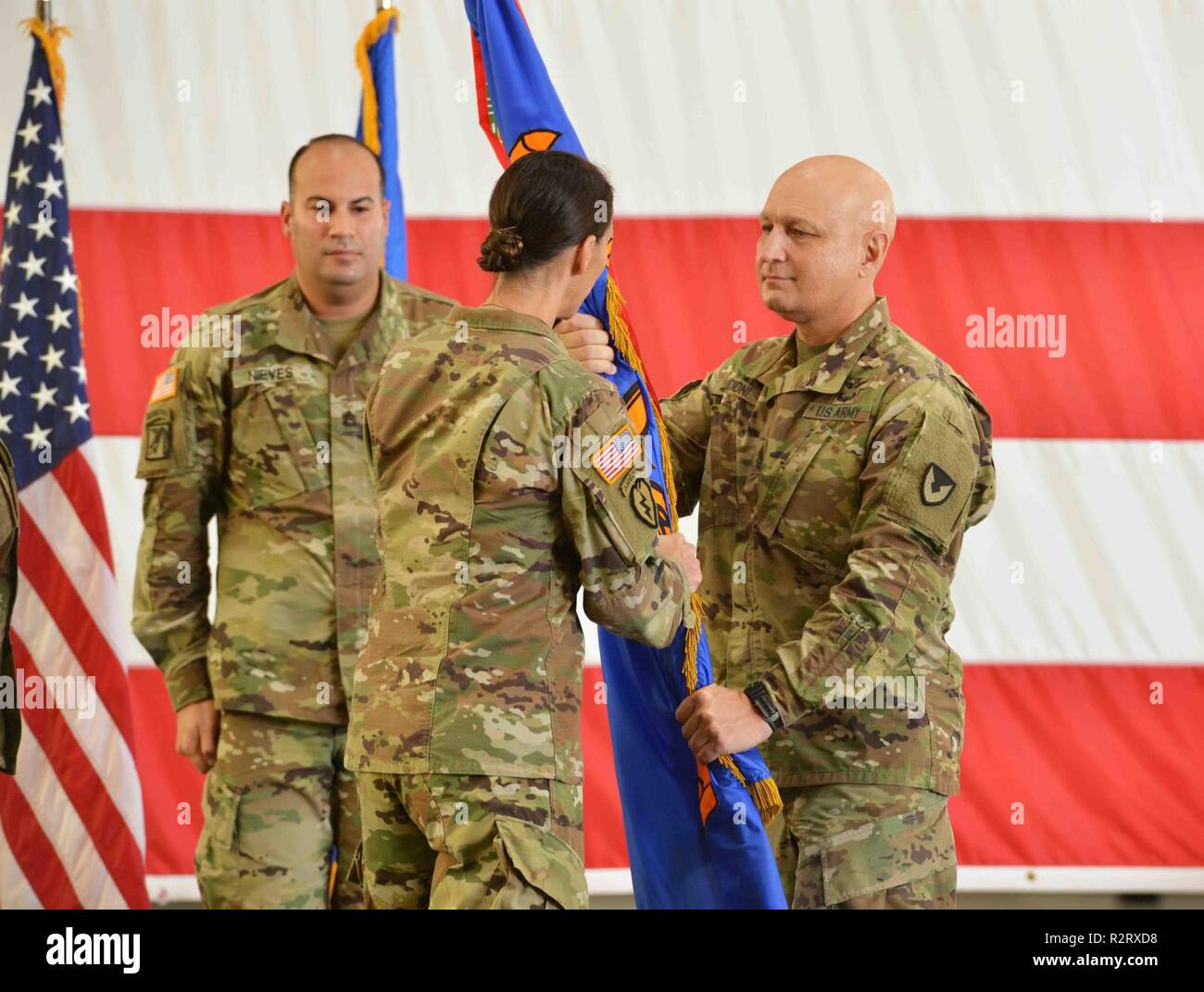 CORPUS CHRISTI, Texas -- Army Sgt. Maj. Louis Felicioni, outgoing ...