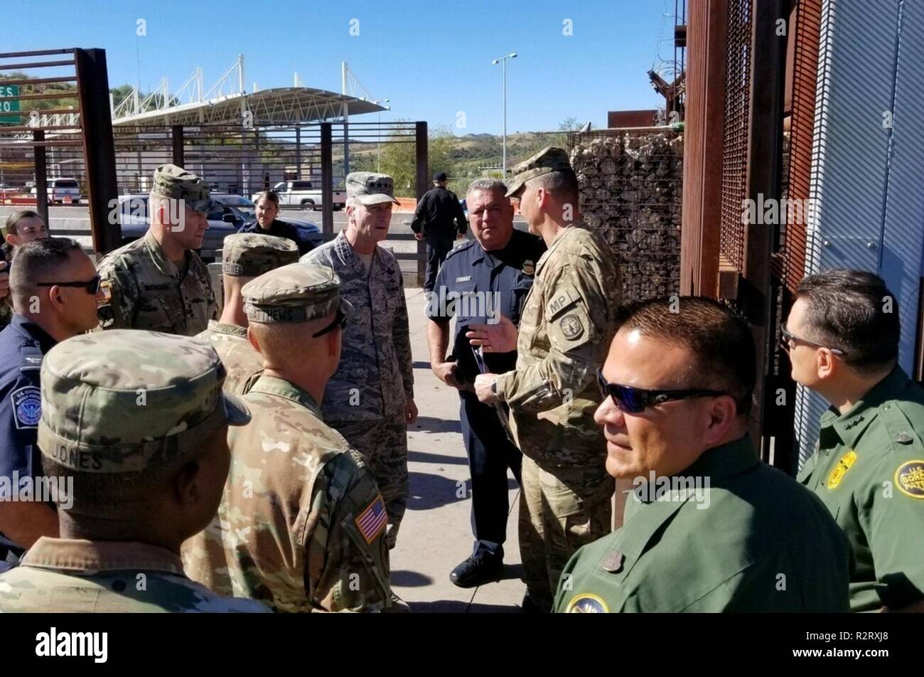 Colonel Larry Dewey, 16th Military Police Brigade commander, briefs Gen ...