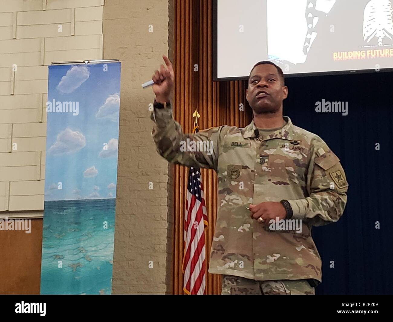 CSM Maurice Chaplin, 8th Theater Sustainment Command hosted SGM Edward ...