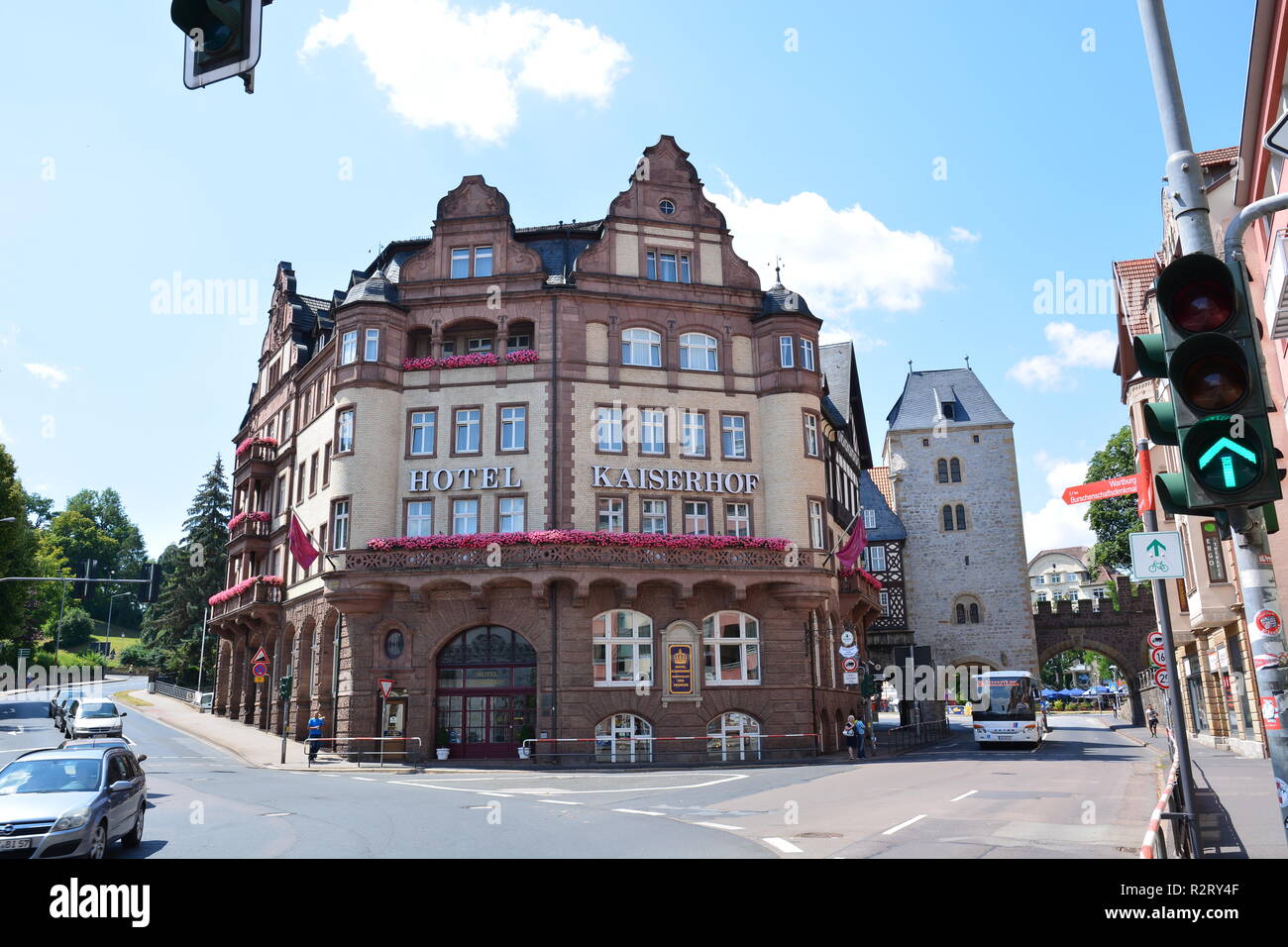 Eisenach, Germany – View in the historical town of Eisenach, region ...