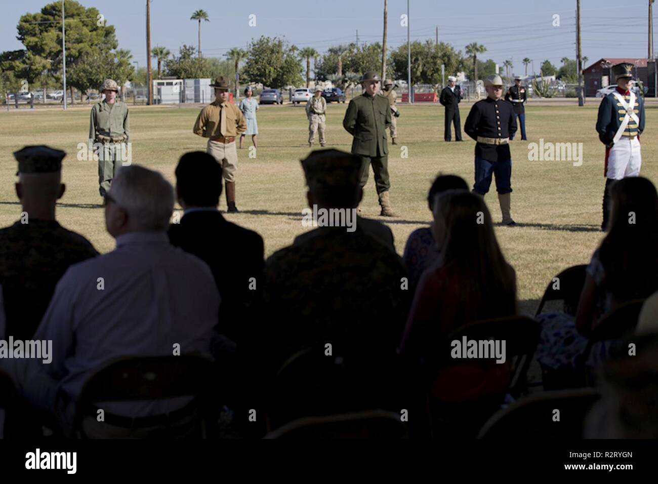 U.S. Marines with Headquarters and Headquarters Squadron, Marine Corps ...