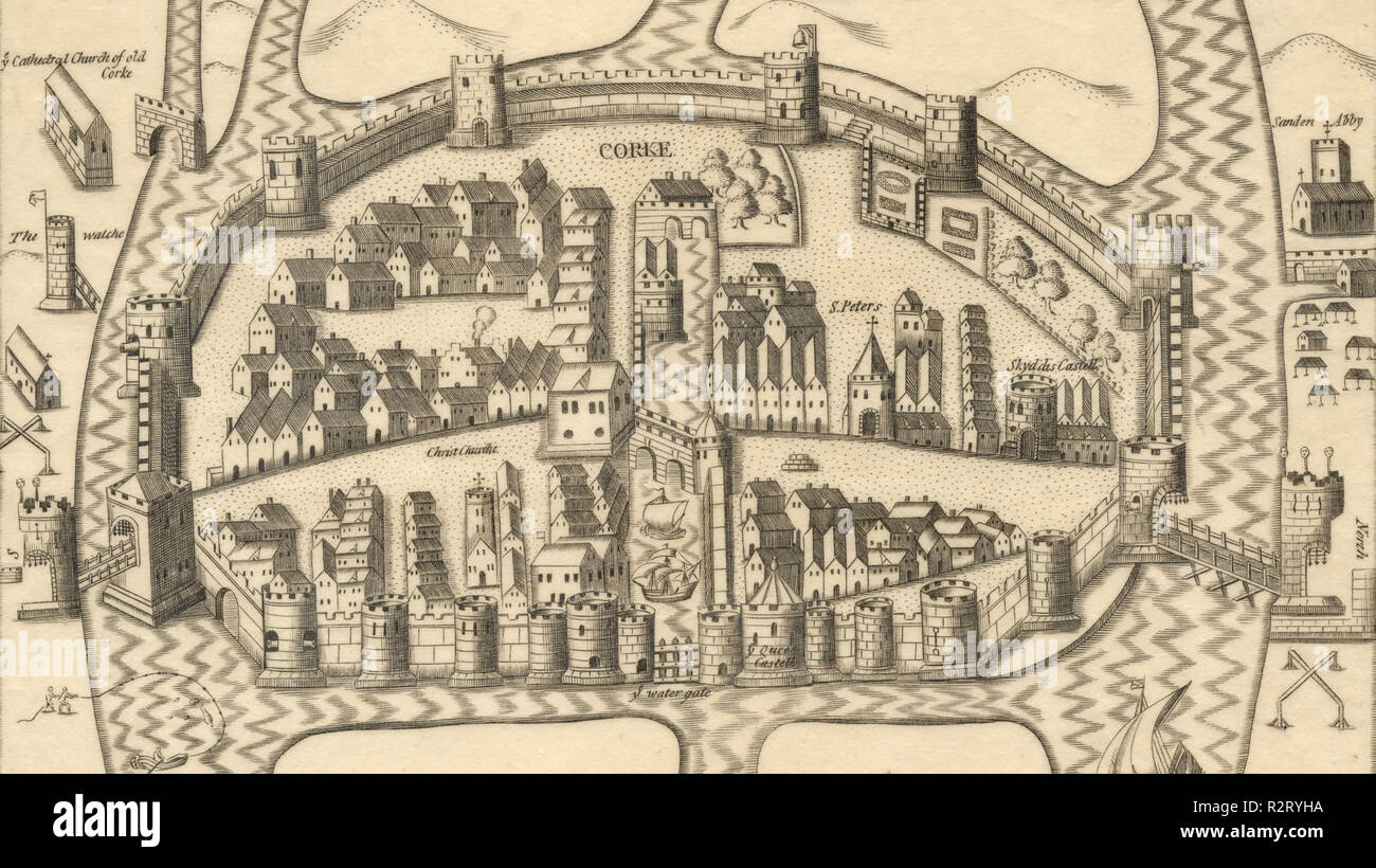 Old Map Of Cork High Resolution Stock Photography and Images - Alamy