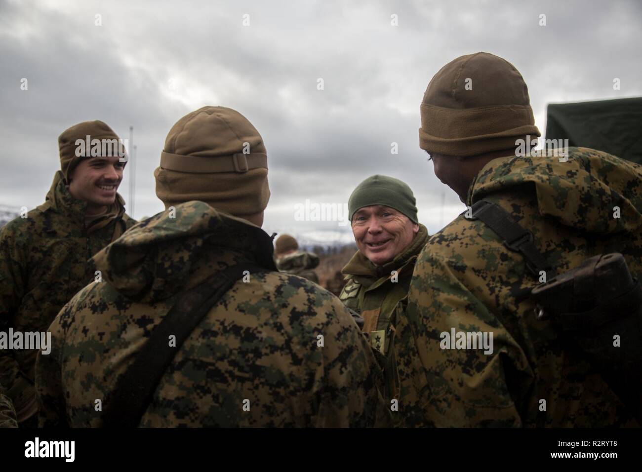 U.S. Marine Corps Lt. Gen. Robert F. Hedelund, the II MEF commanding ...