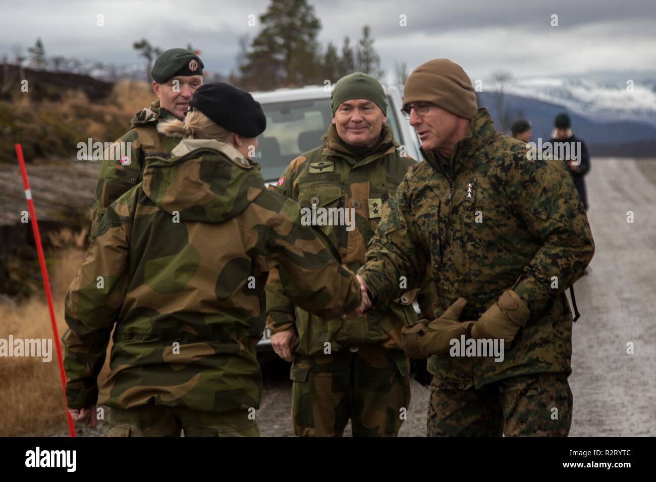 U.S. Marine Corps Lt. Gen. Robert F. Hedelund, the II MEF commanding ...