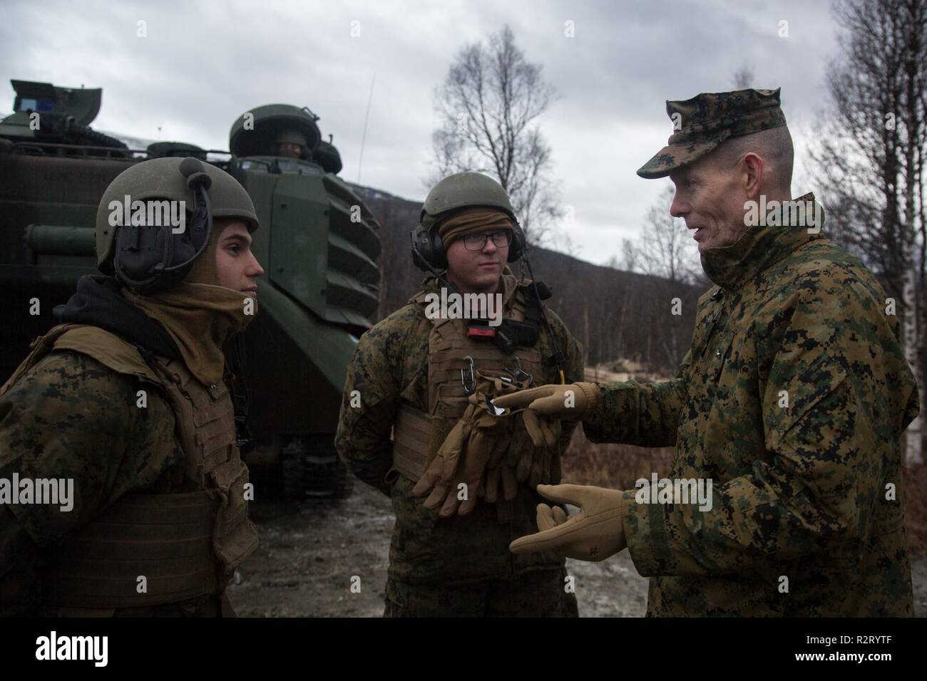 U.S. Marine Corps Lt. Gen. Robert F. Hedelund, the II MEF commanding ...