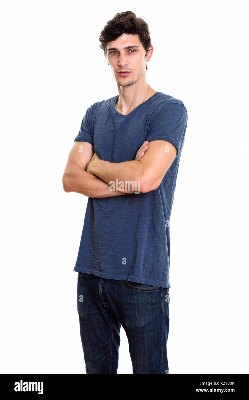 Standing with his arms crossed hi-res stock photography and images - Alamy