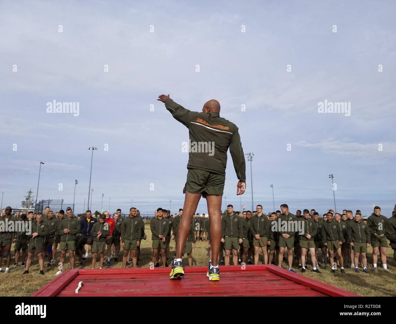 U.S. Marine Corps Sgt. Maj. Adam J. Moore, sergeant major of ...