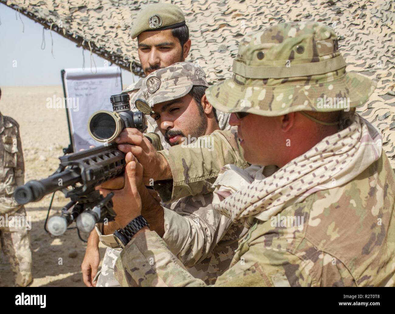 UM HATTAH, Qatar – U.S. Army Sgt. Alfonso Perea, an infantryman with ...
