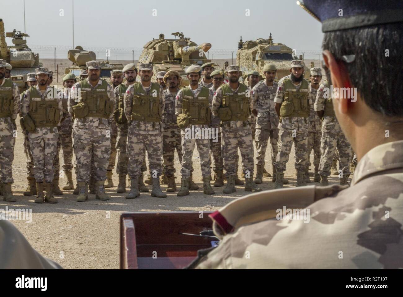 UM HATTAH, Qatar – Qatari Army Lt. Col. Khalifa Al-Suwaidi, Exercise ...