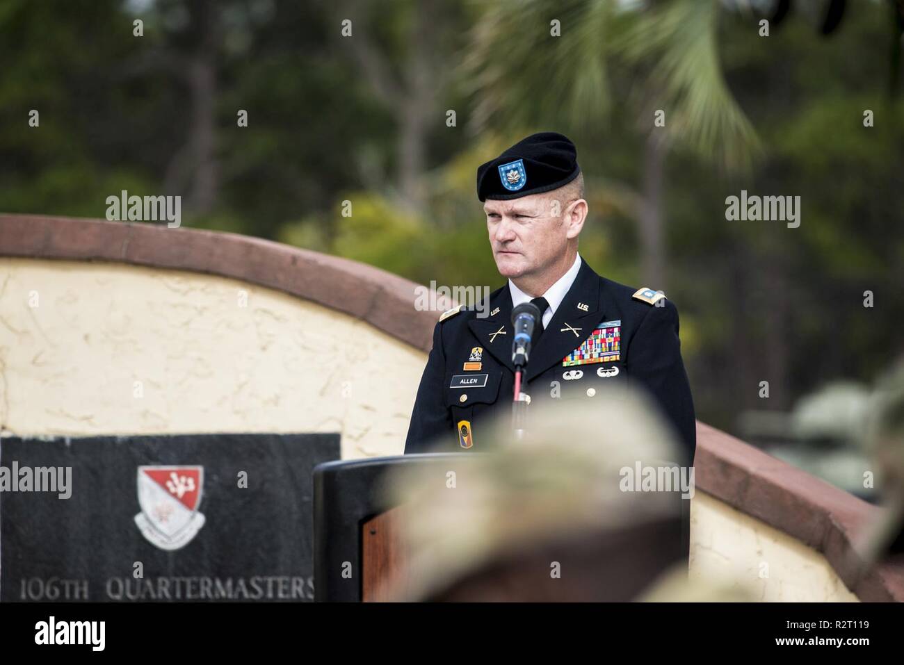 U.S. Army Lt. Col. Michael Allen, Chief, Plans, Operations, Training ...