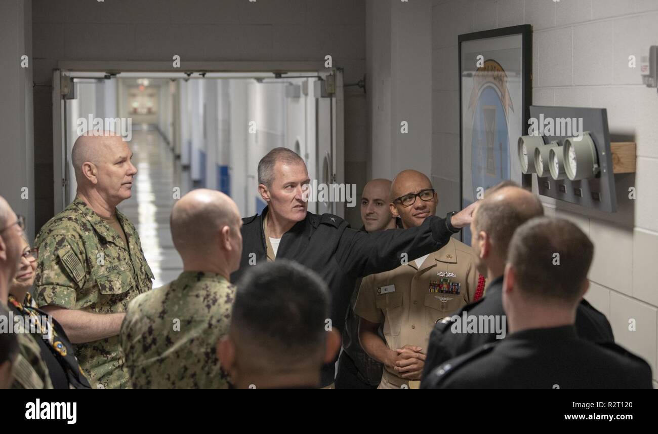 GREAT LAKES, Ill. (Nov. 8, 2018) Rear Adm. Mike Bernacchi, commander ...