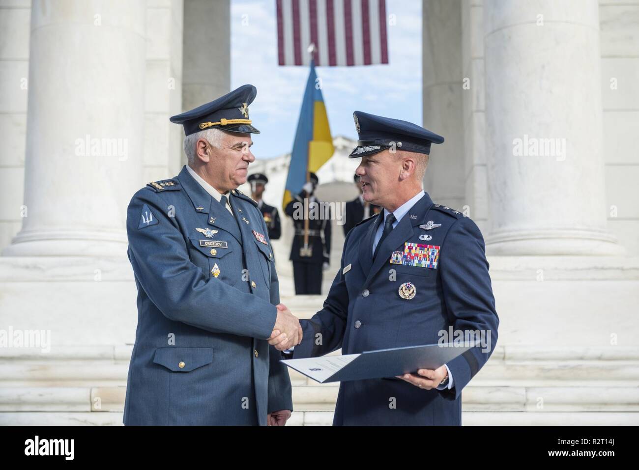 General-Colonel Sergii Drozdov (left), commander, Ukrainian Air Force ...
