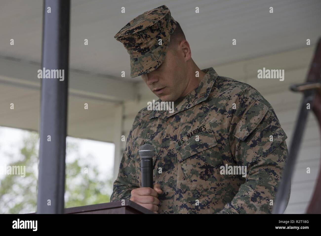 U.S. Marine Corps Capt. Andrew Davis, an infantry officer with 1st ...