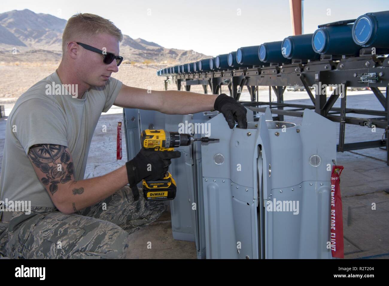 Airman 1st Class Luke Johnson, a munitions specialist from the 140th ...