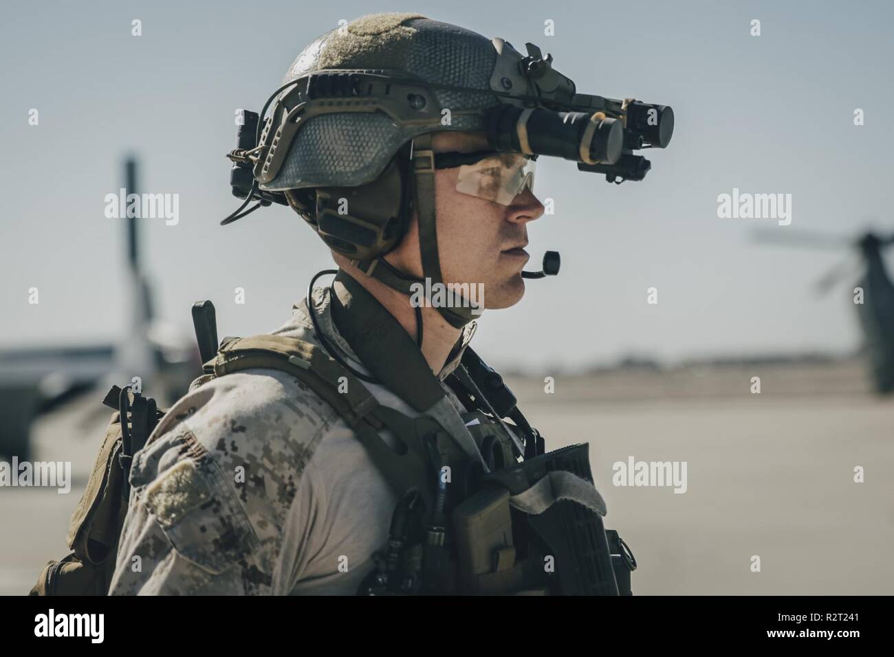 Sgt. Joseph Seaman, a reconnaissance team leader with the Maritime Raid ...