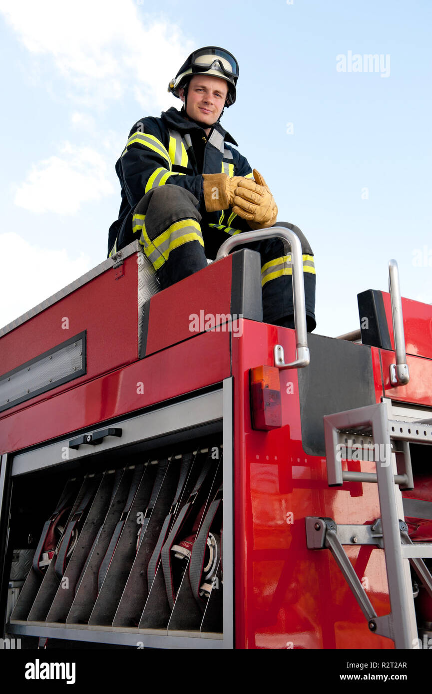 Man fire engine hi-res stock photography and images - Alamy