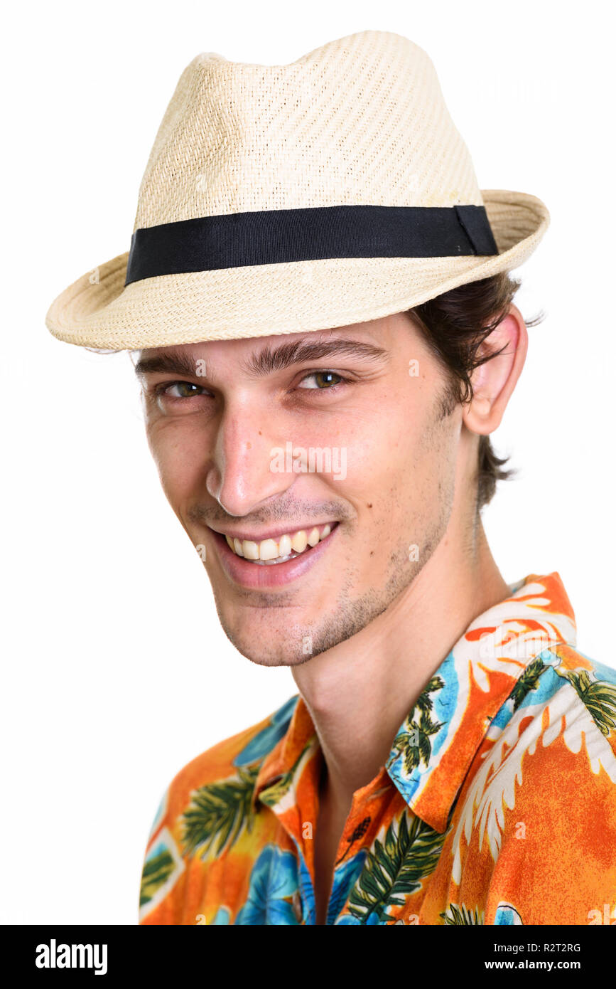 Smiling handsome man wearing hat hi-res stock photography and images ...