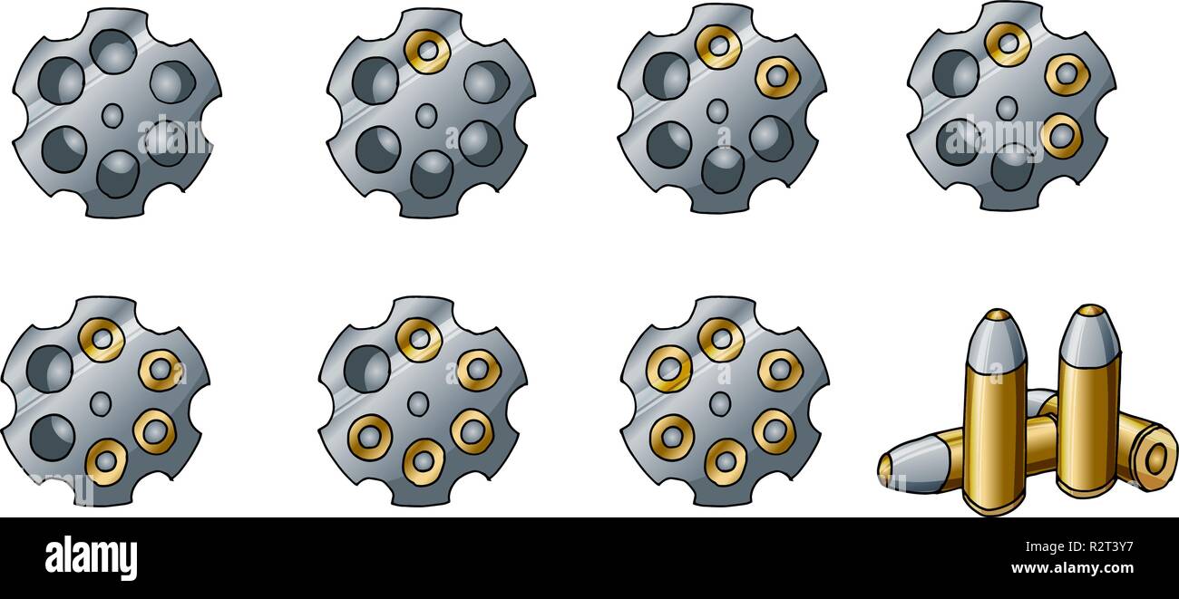 Revolver Cylinder Vector