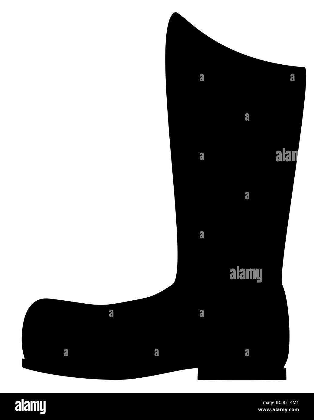 Boots silhouette Black and White Stock Photos & Images - Alamy