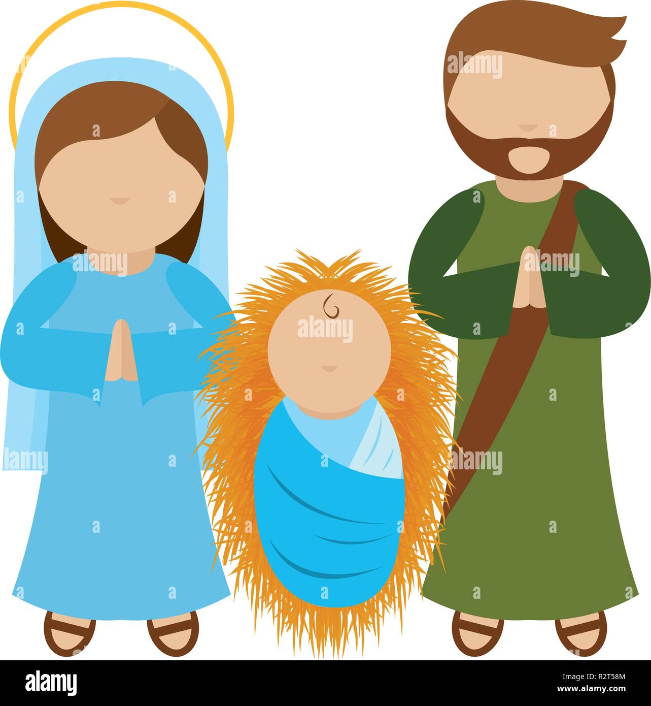 Cute Cartoon Manger Stock Vector Image & Art - Alamy