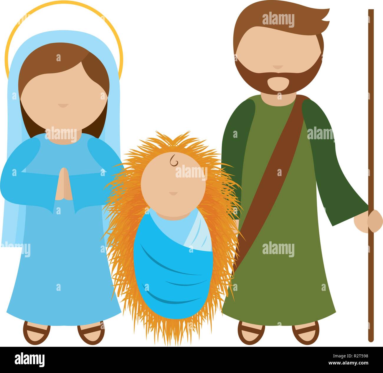 Cute Cartoon Manger Stock Vector Image & Art - Alamy