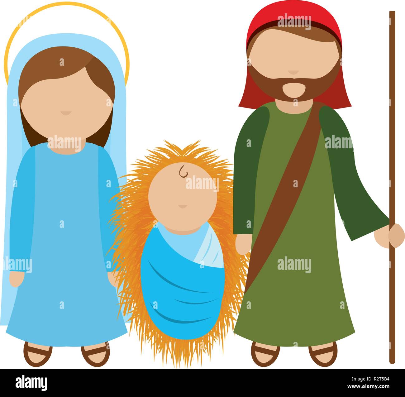 Cute Cartoon Manger Stock Vector Image & Art - Alamy