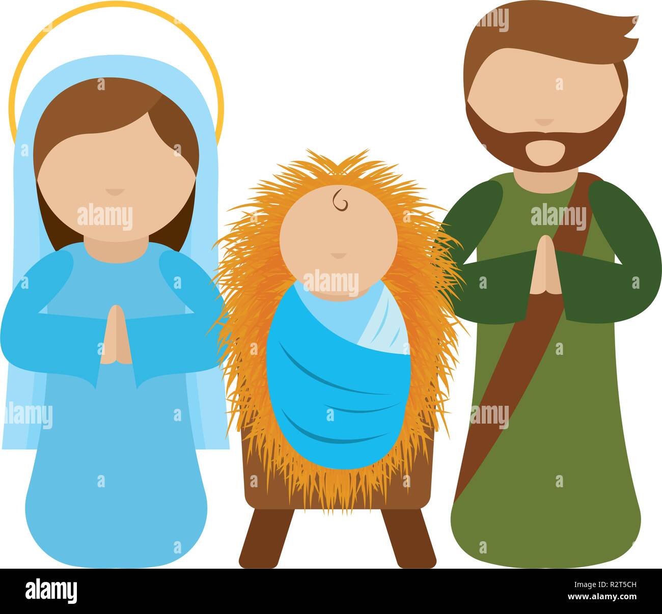 Cute Cartoon Manger Stock Vector Image & Art - Alamy