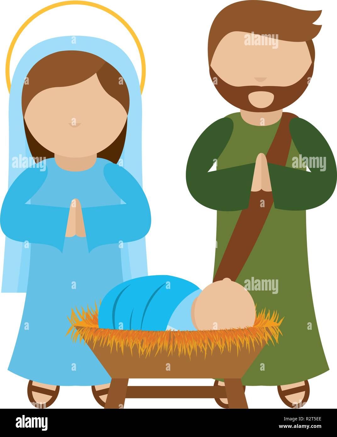 Cute Cartoon Manger Stock Vector Image & Art - Alamy