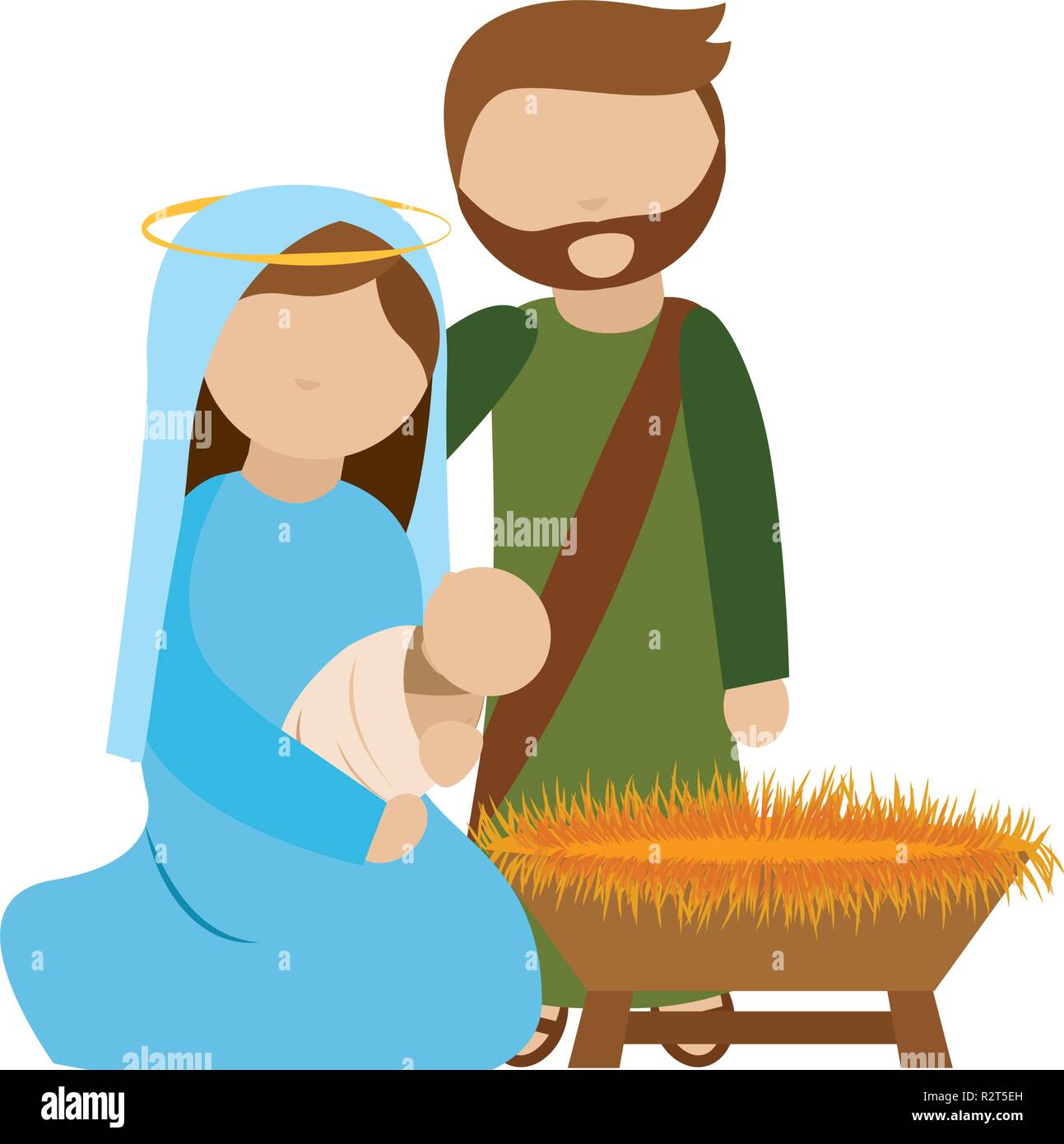 Cute baby jesus manger Stock Vector Images - Alamy
