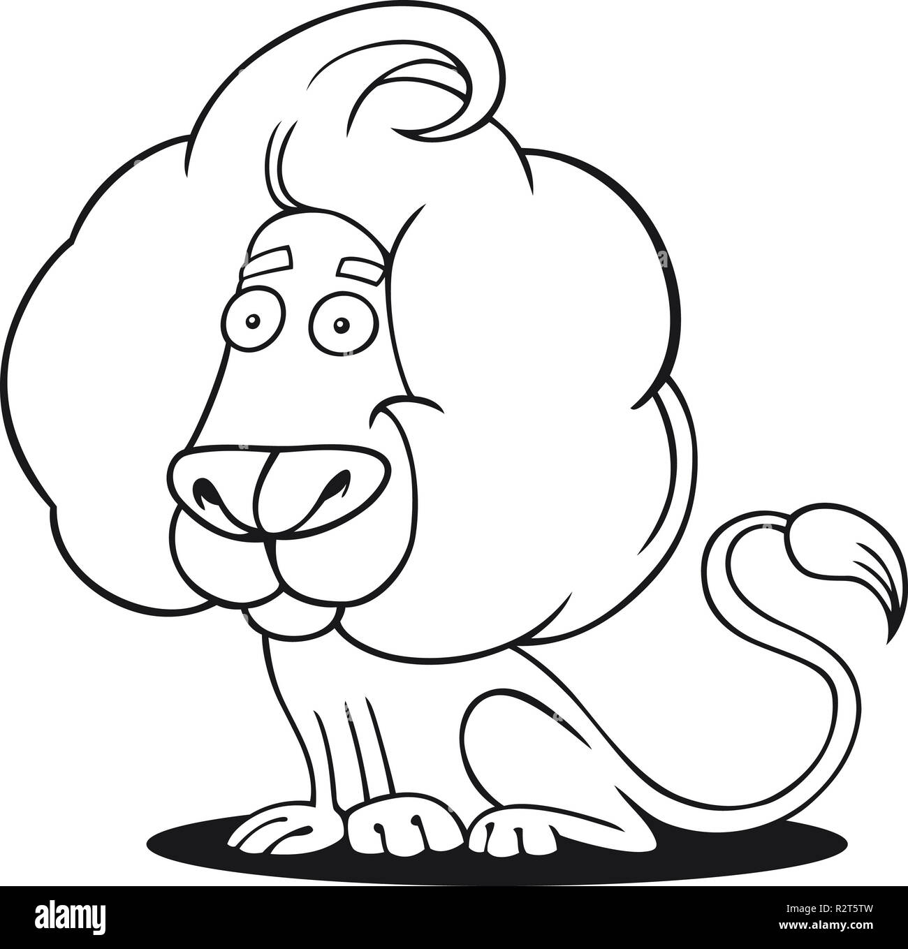 Lion colorless image hi-res stock photography and images - Alamy